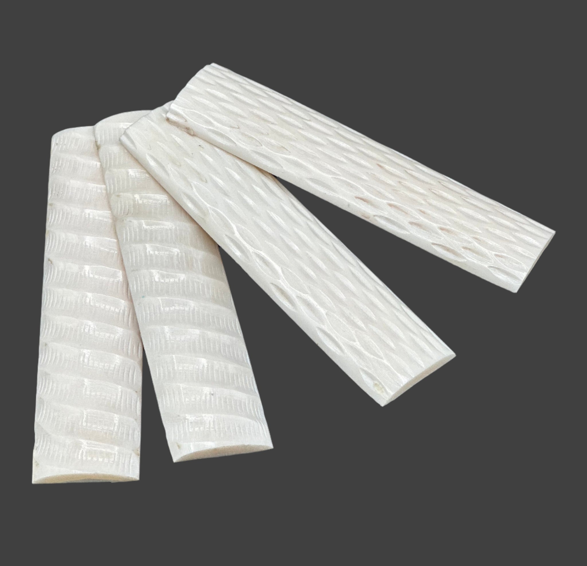 White Bone Impala Jigged or Carved - Knife Making Handle Material ...